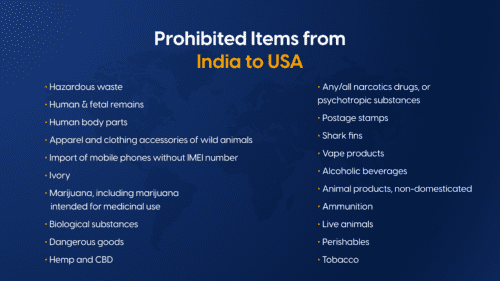 Courier Services from India to USA