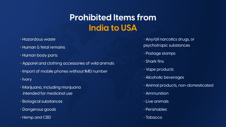 Courier Services from India to USA